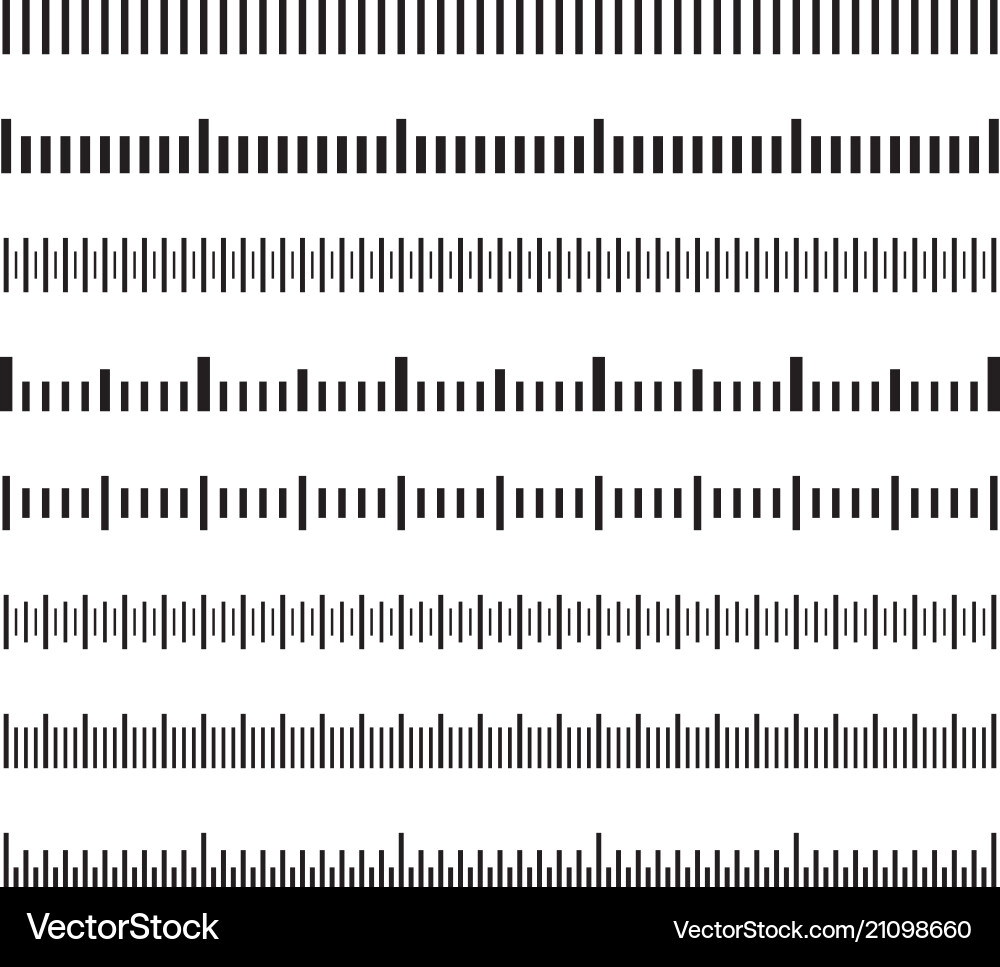 Horizontal measure distance scales calibration Vector Image
