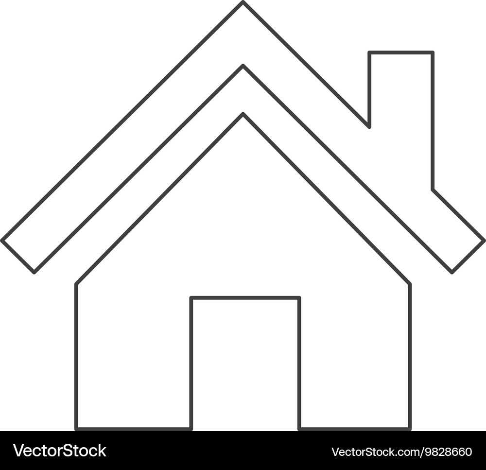 House pictograph icon Royalty Free Vector Image