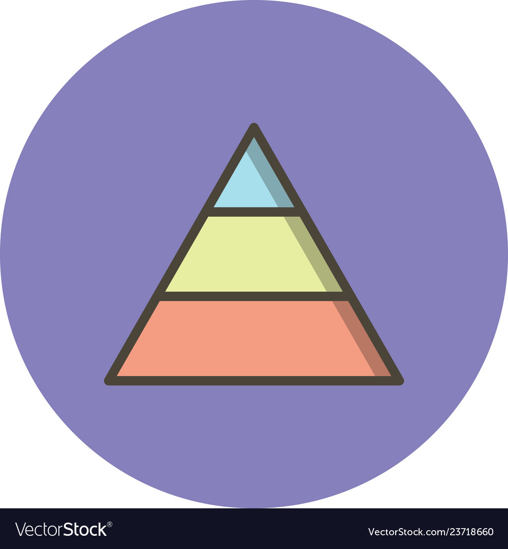 Pyramid icon Royalty Free Vector Image - VectorStock