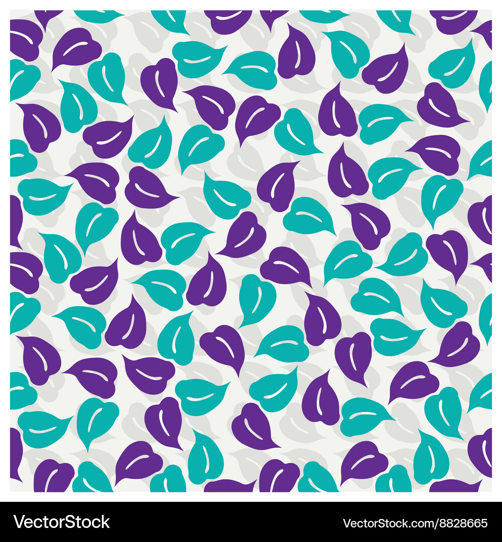 Leavesfruits and flowers seamless pattern Vector Image