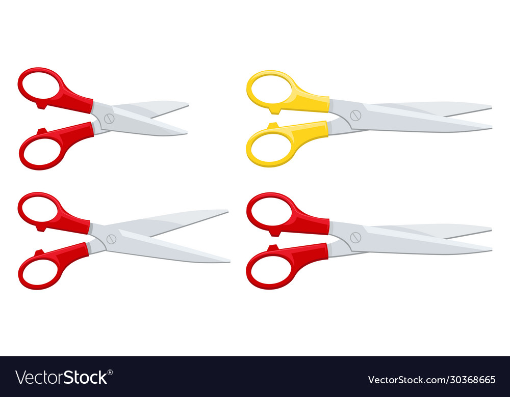 Scissors set Royalty Free Vector Image - VectorStock