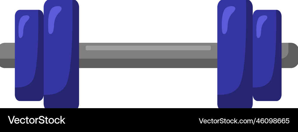 Strength weight dumbbell cartoon Royalty Free Vector Image