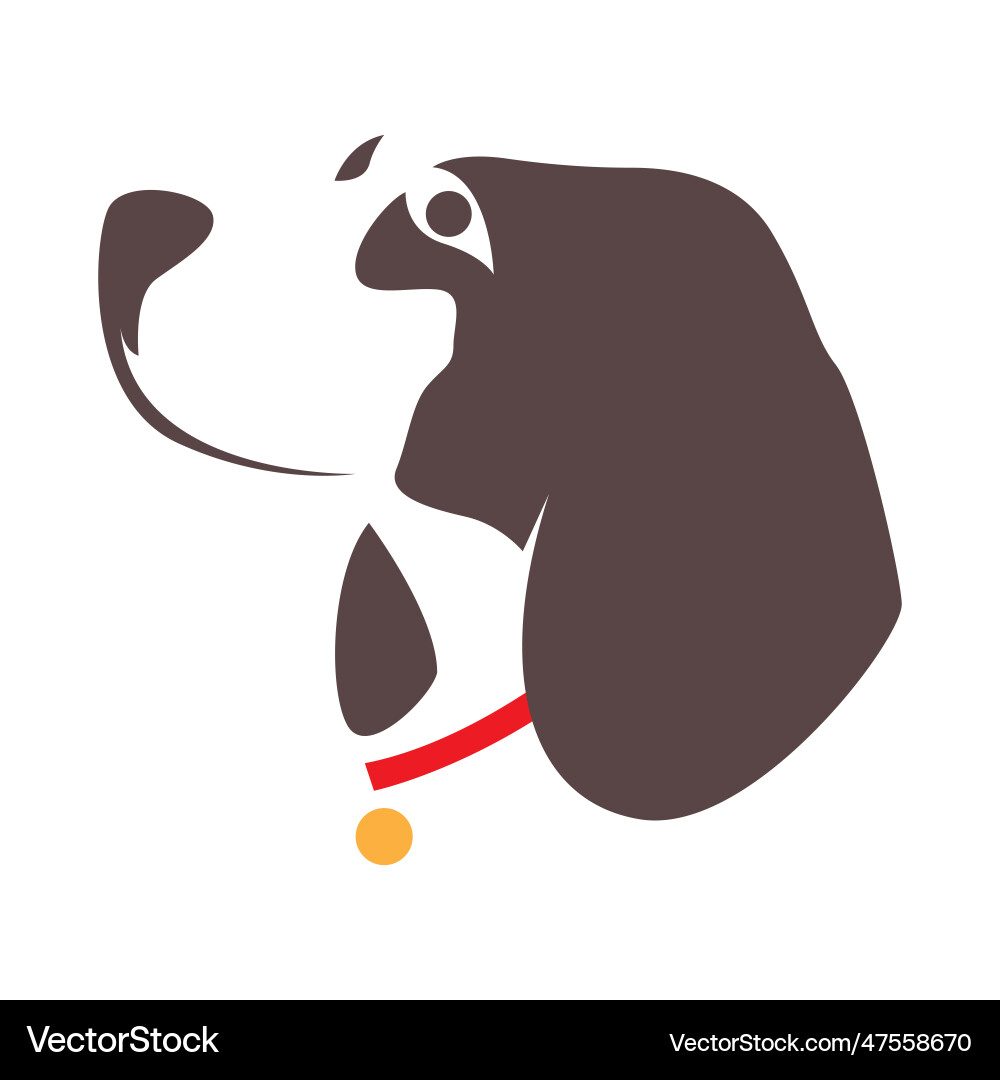 Dachshund pets dog logo Royalty Free Vector Image