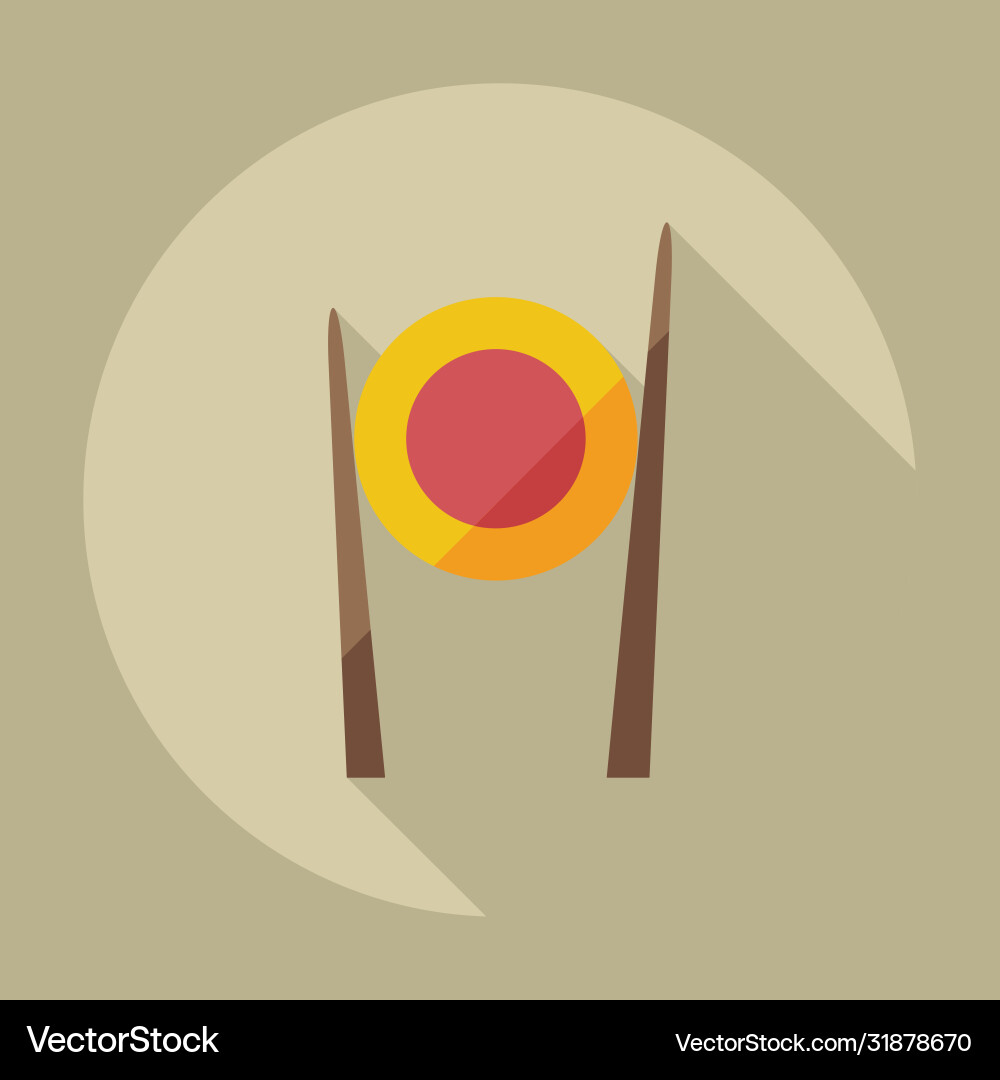 Flat modern design with shadow icons japanese Vector Image