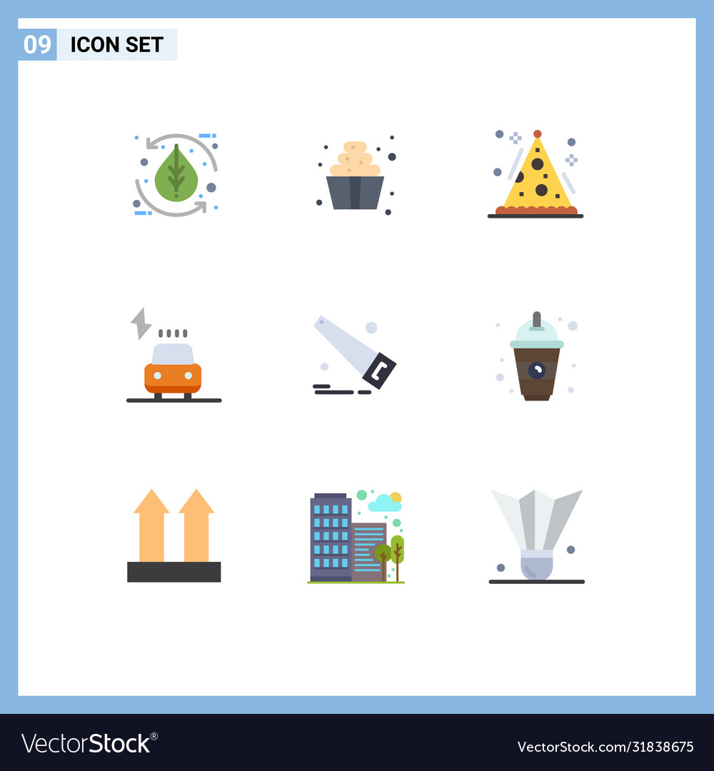 9 Flat Color Concept For Websites Mobile And Apps Vector Image