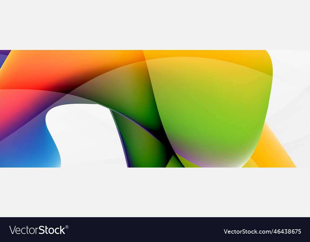 Abstract background fluid gradient color wave Vector Image