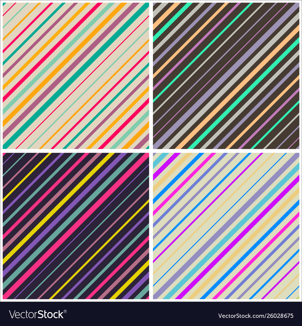 Abstract colorful diagonal striped background Vector Image