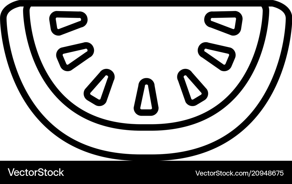 Isolated watermelon icon Royalty Free Vector Image
