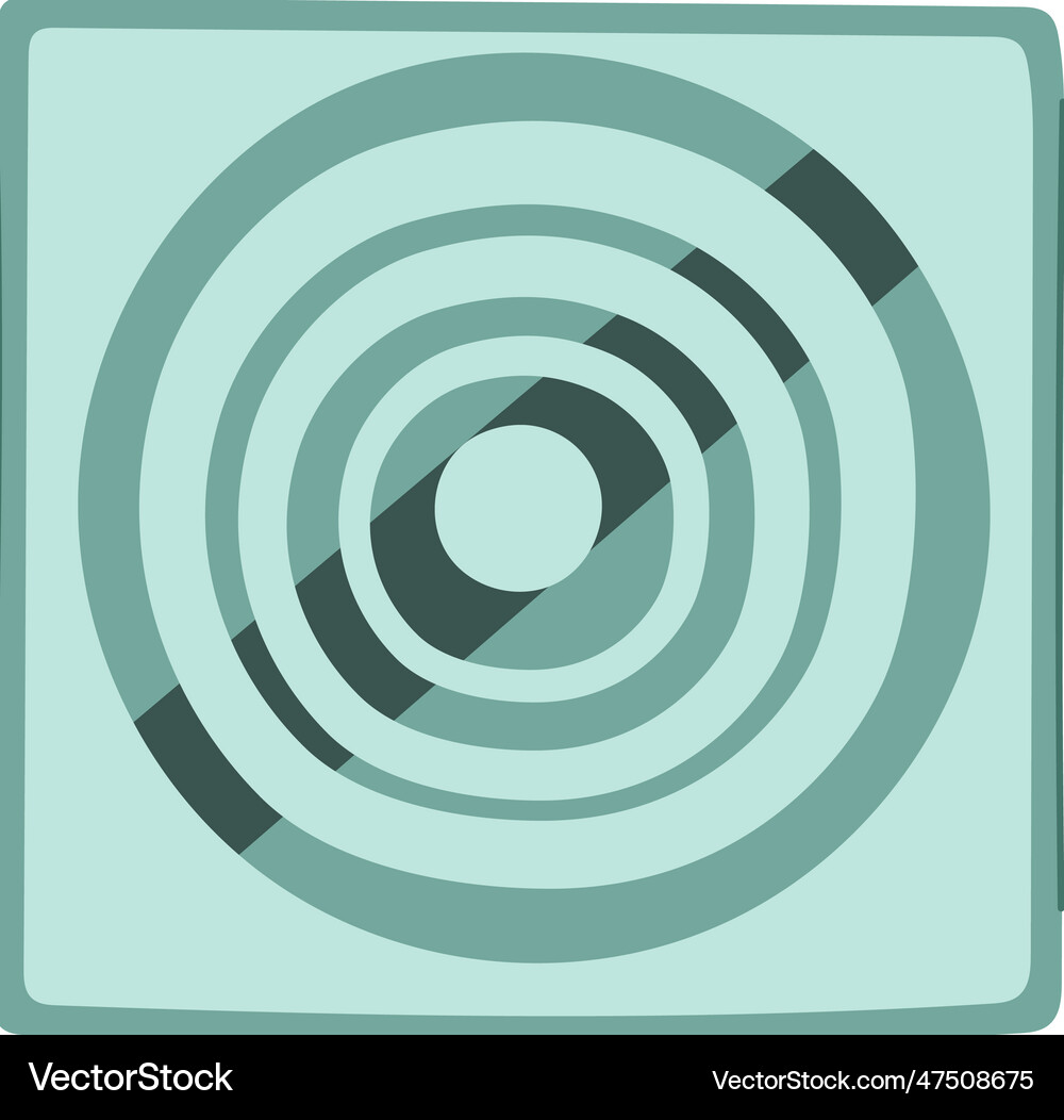 Street drainage grate cartoon Royalty Free Vector Image