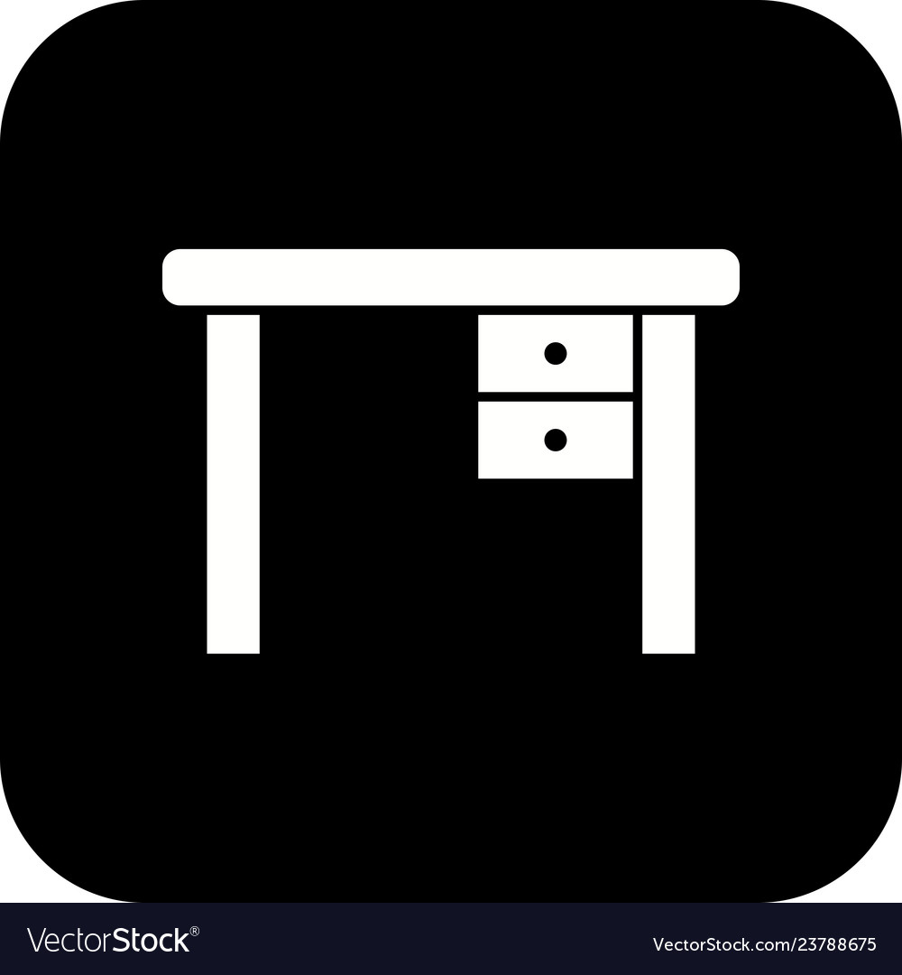 Study table icon Royalty Free Vector Image - VectorStock