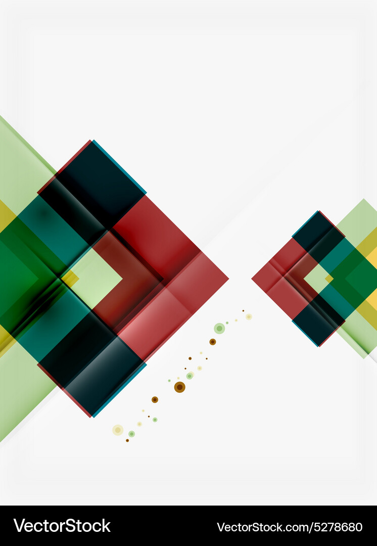 Clean colorful unusual geometric pattern design Vector Image
