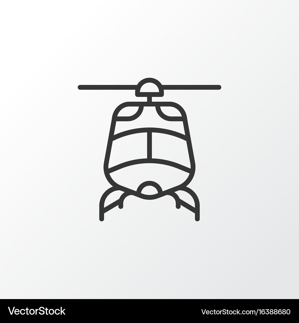 Helicopter icon symbol premium quality isolated Vector Image