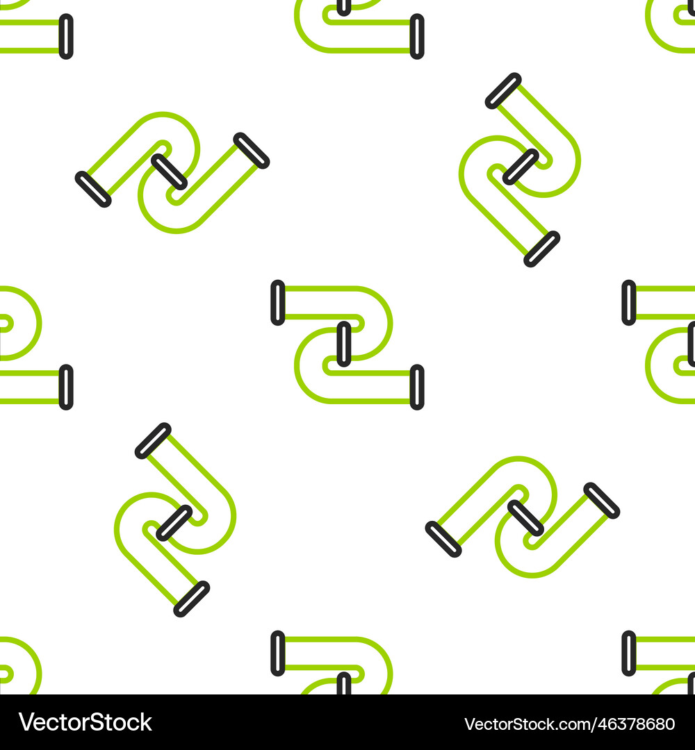 Line industry metallic pipe icon isolated seamless