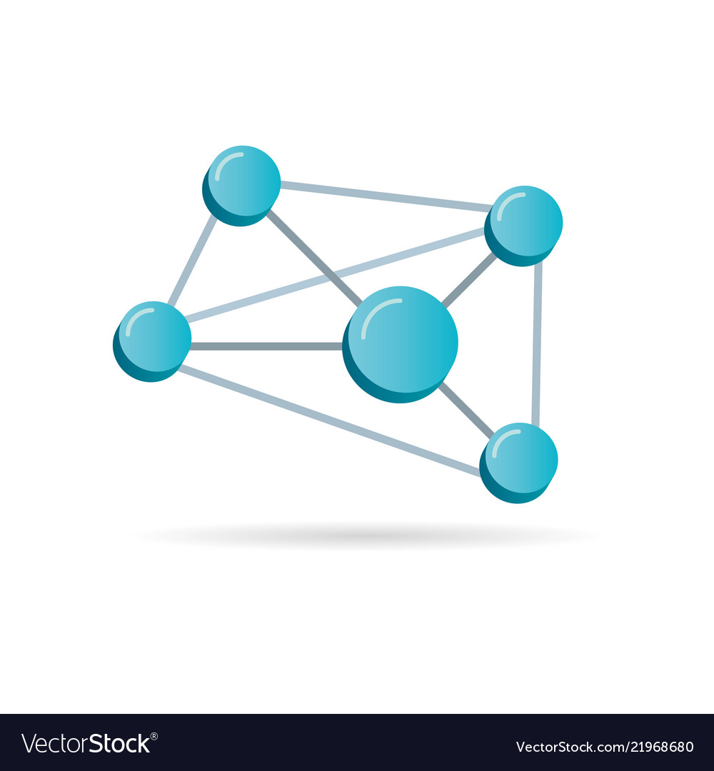 Network 3d symbol Royalty Free Vector Image - VectorStock