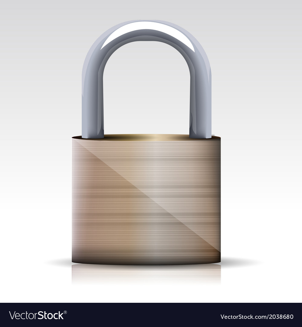 Pad lock Royalty Free Vector Image - VectorStock