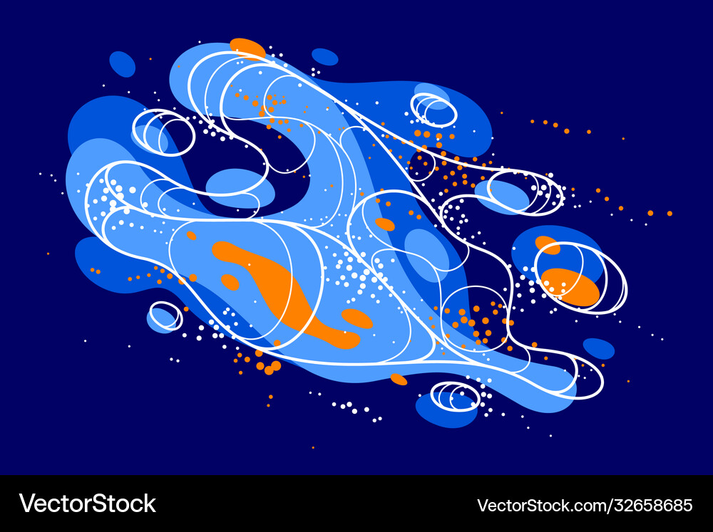 Abstract colorful lava fluids bubble gradients Vector Image