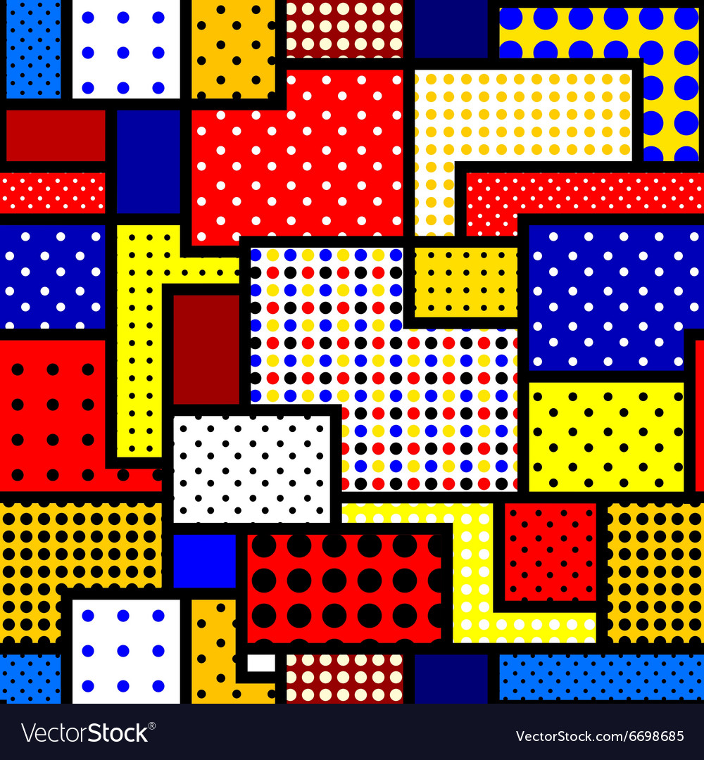 Abstract patchwork background Royalty Free Vector Image