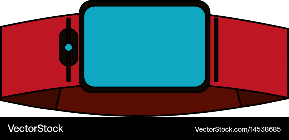 Colorful graphic modern smartwatch with touch Vector Image