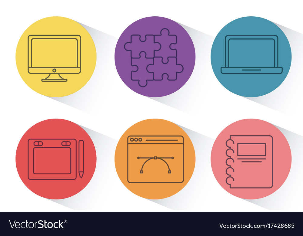 Creativity process design Royalty Free Vector Image