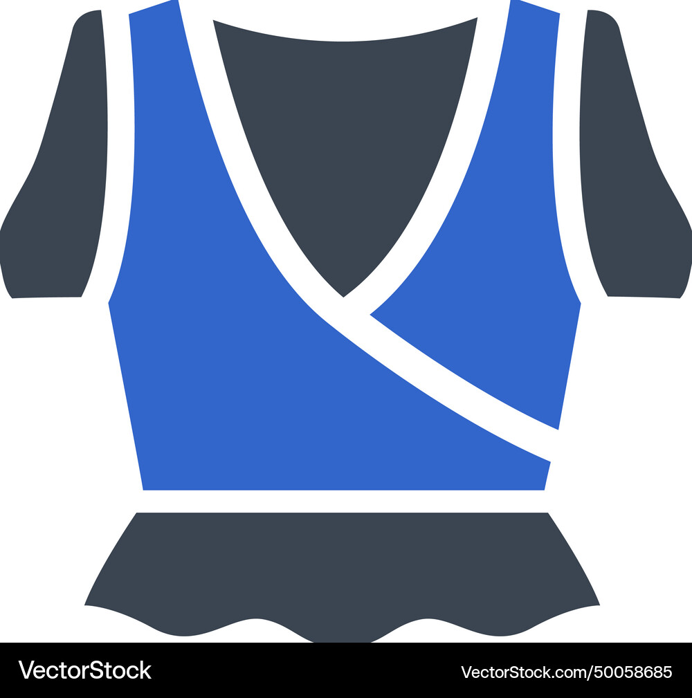 Girl wrap top icon Royalty Free Vector Image - VectorStock