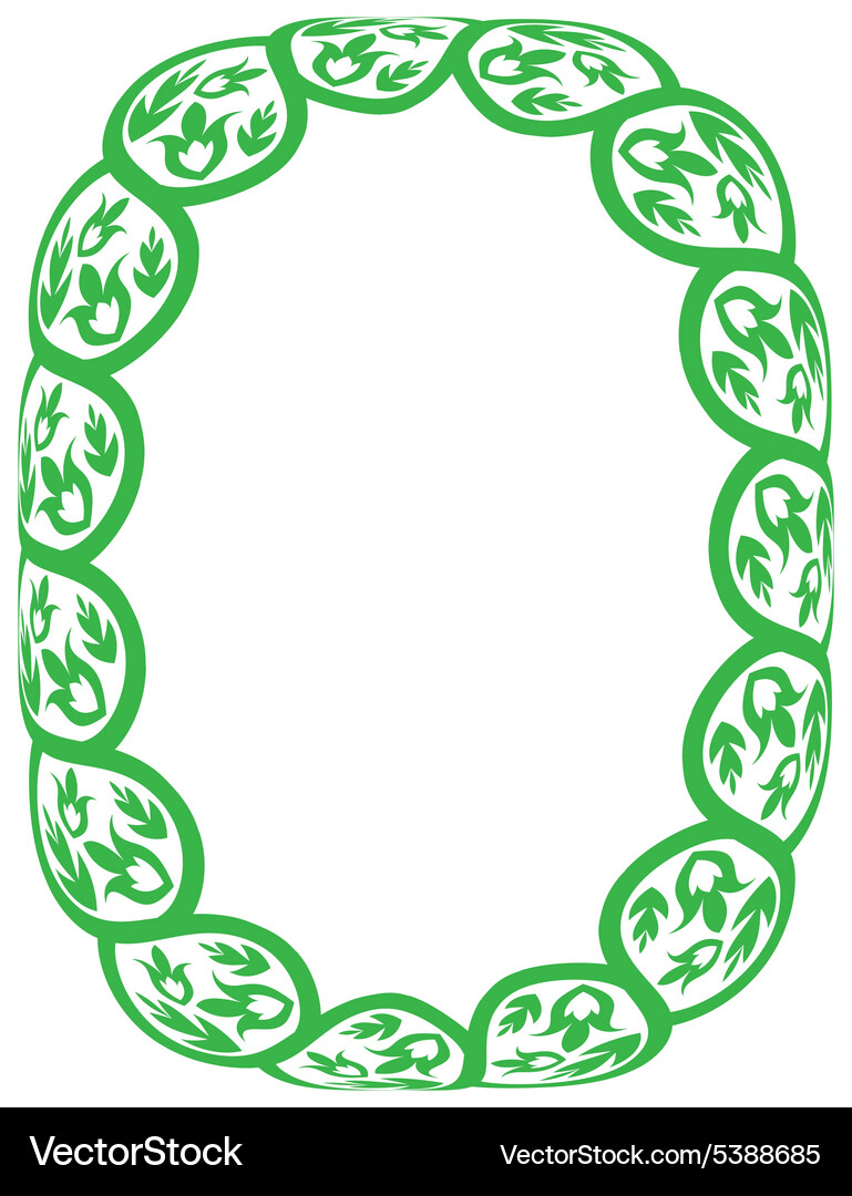 Green frame Royalty Free Vector Image - VectorStock