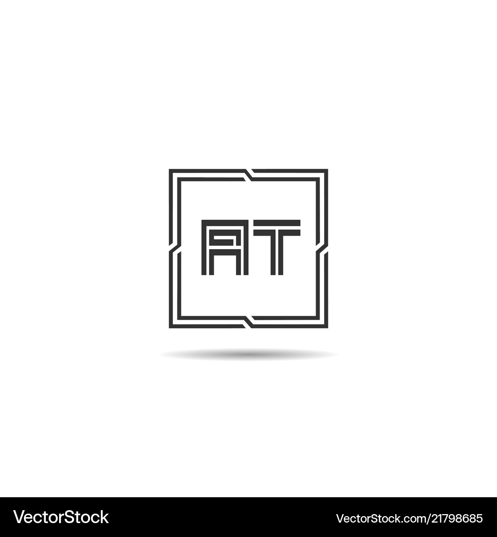 Initial letter at logo template design Royalty Free Vector
