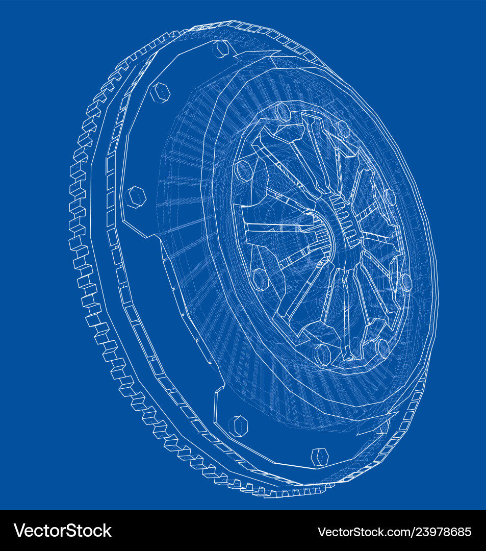 Sketch clutch basket for car Royalty Free Vector Image