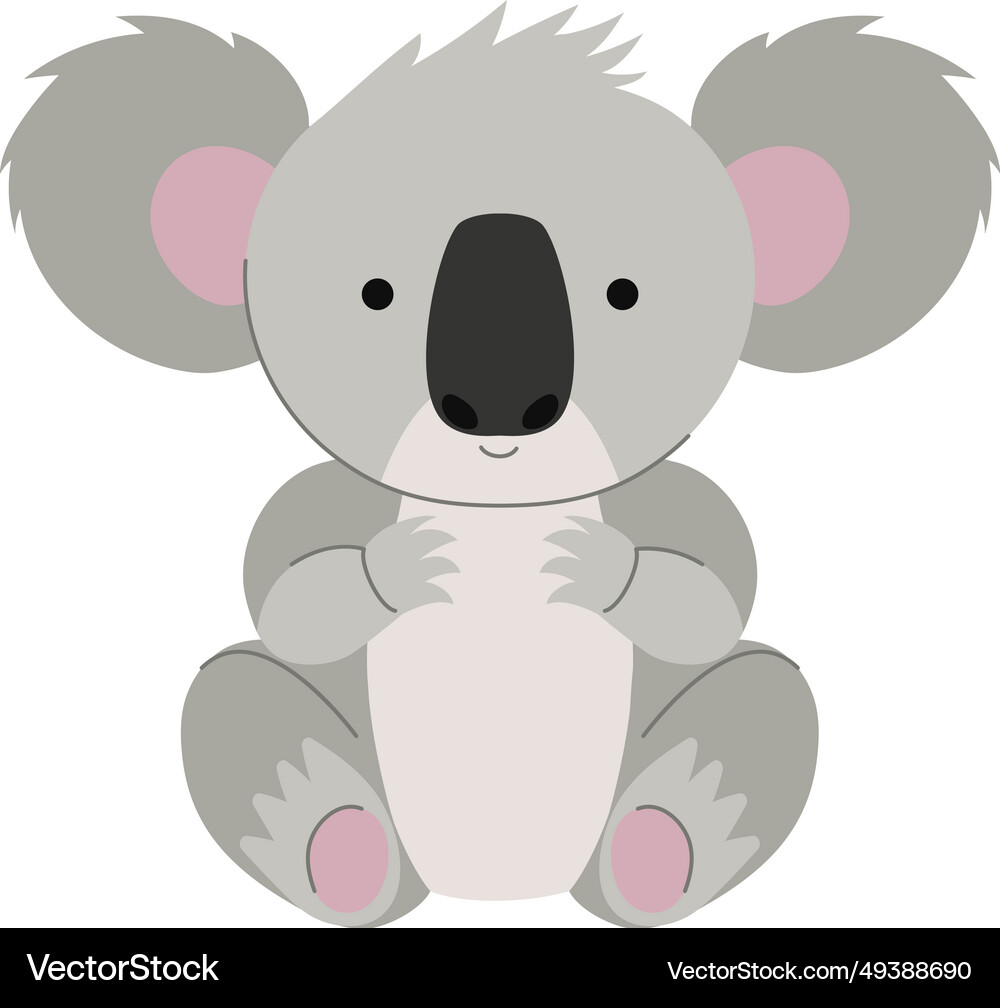 Australian koala exotic animal Royalty Free Vector Image
