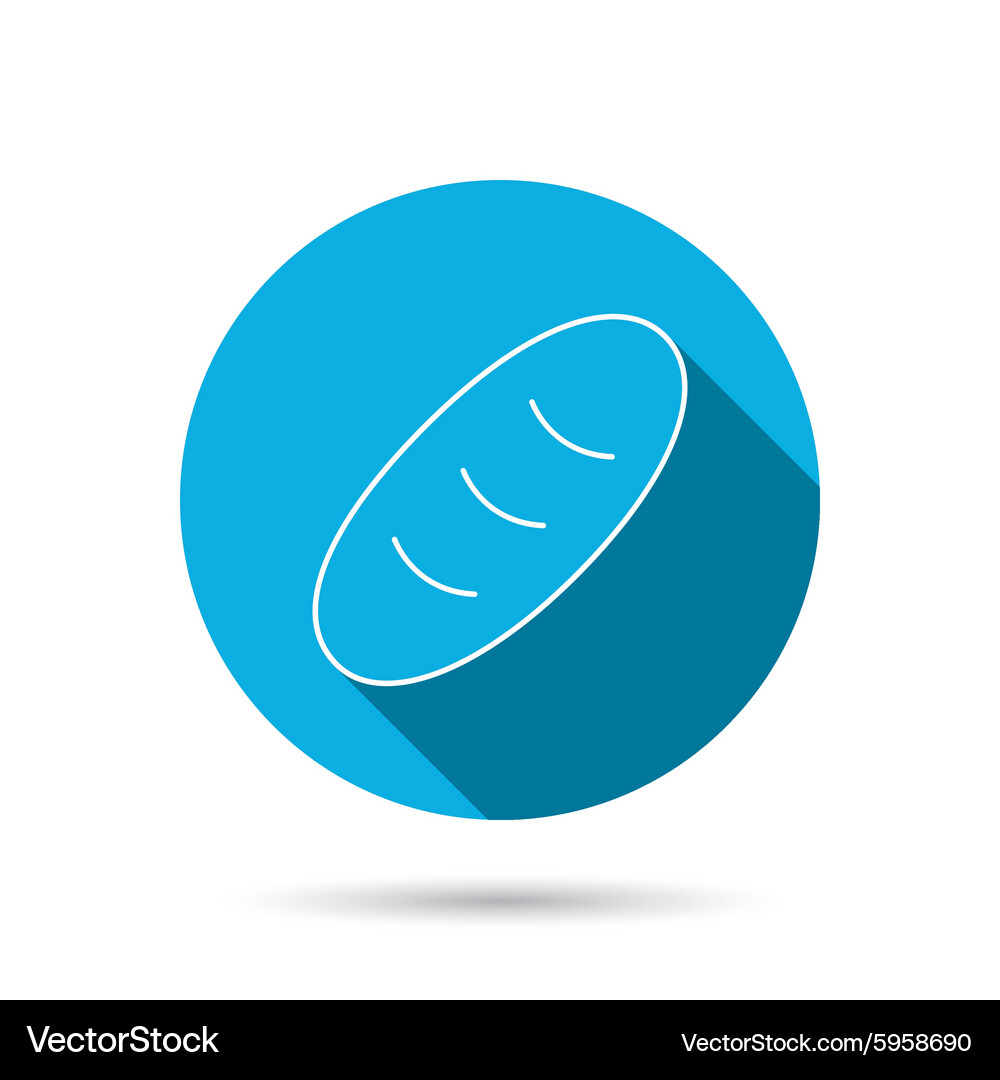 Bread icon natural food sign Royalty Free Vector Image