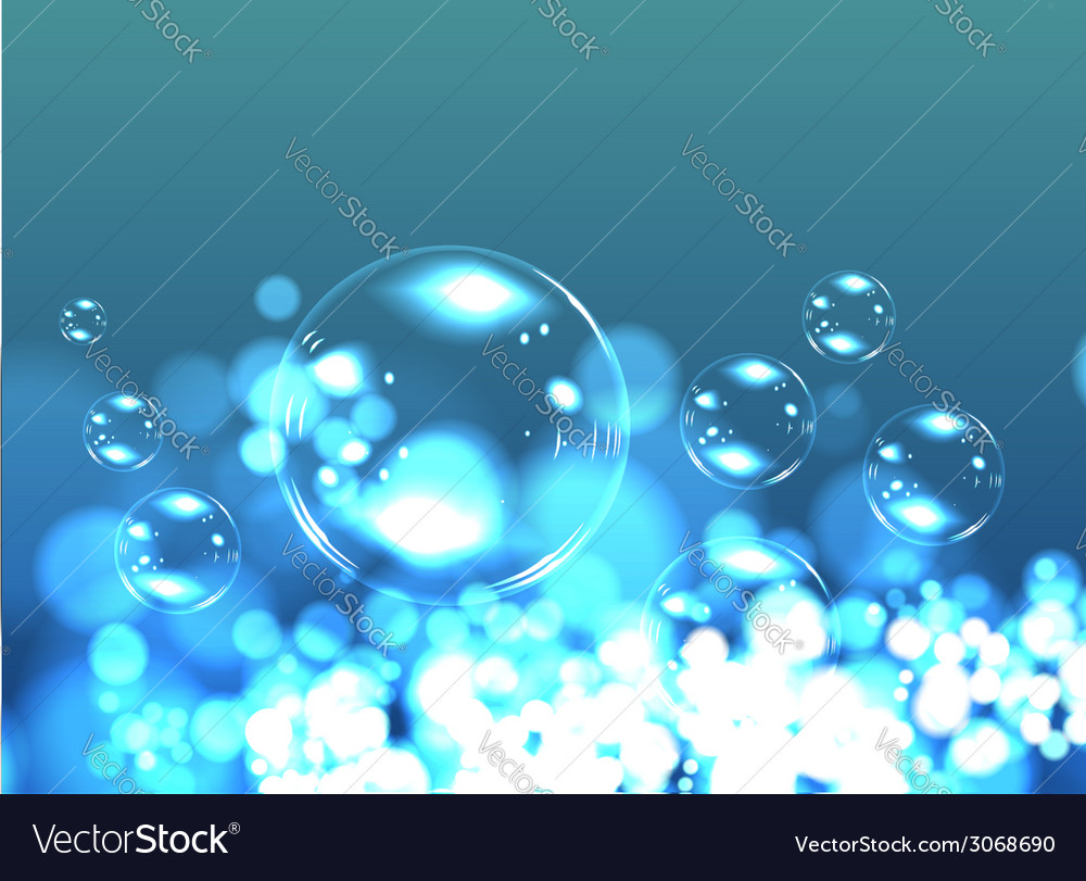 Bubble soap background Royalty Free Vector Image