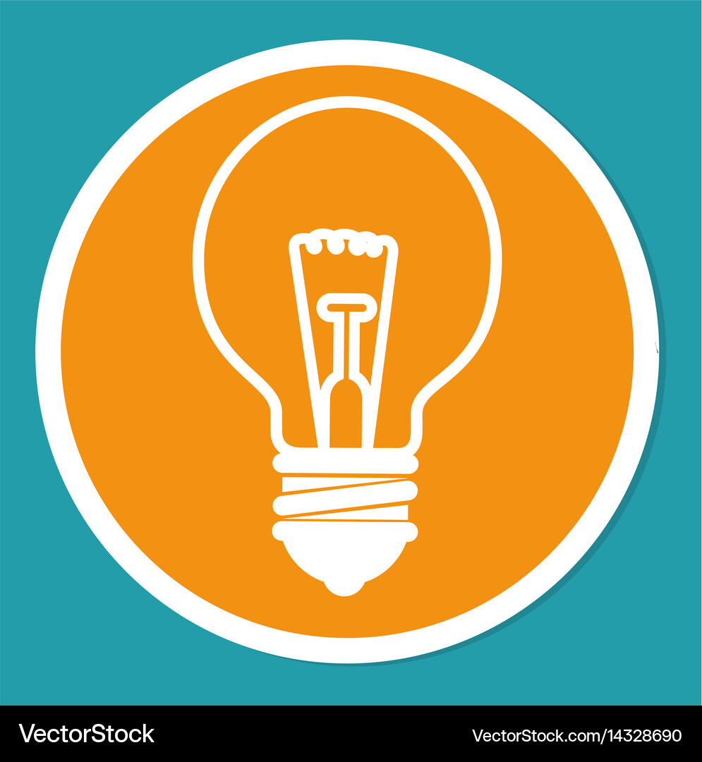 Bulb light big idea concept Royalty Free Vector Image