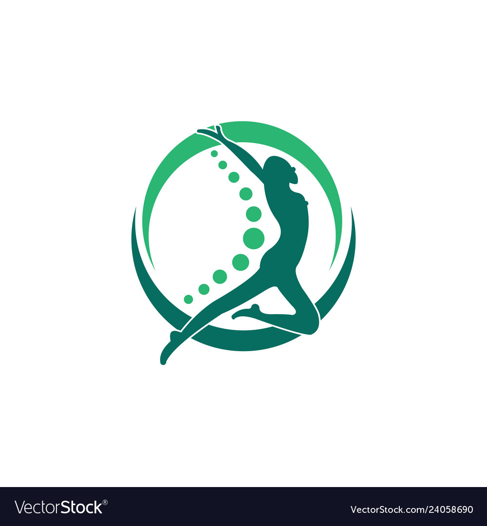 Creative chiropractic Royalty Free Vector Image