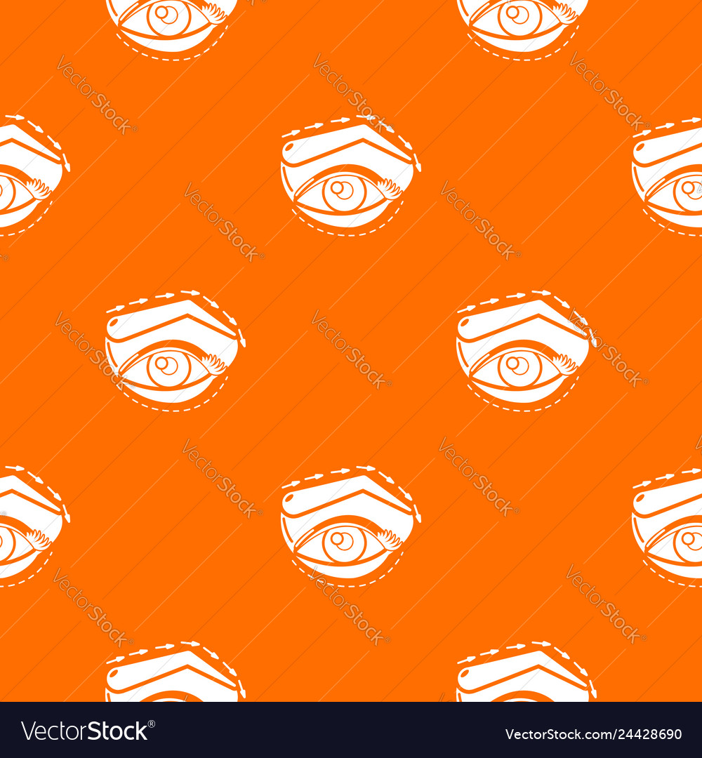 Eyelid elevation pattern orange Royalty Free Vector Image