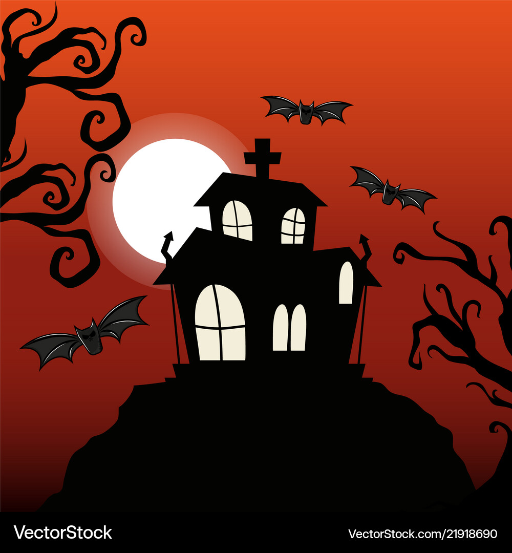 Halloween scary cartoons Royalty Free Vector Image