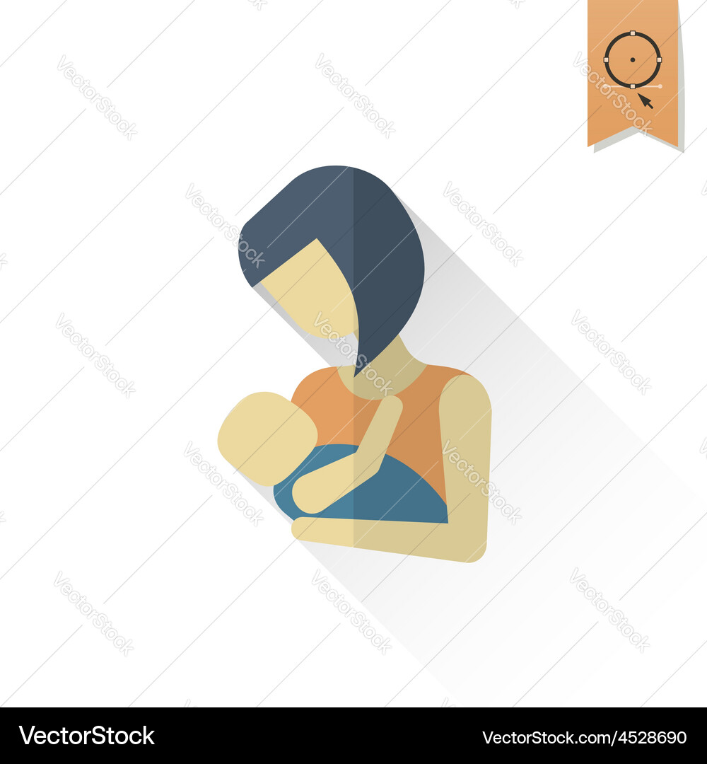 Happy mothers day icon Royalty Free Vector Image