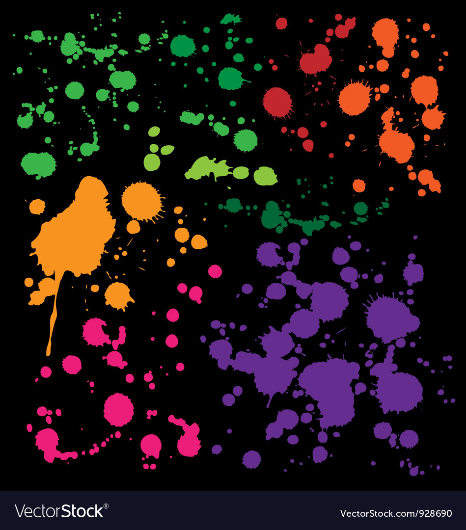 Splats preview Royalty Free Vector Image - VectorStock