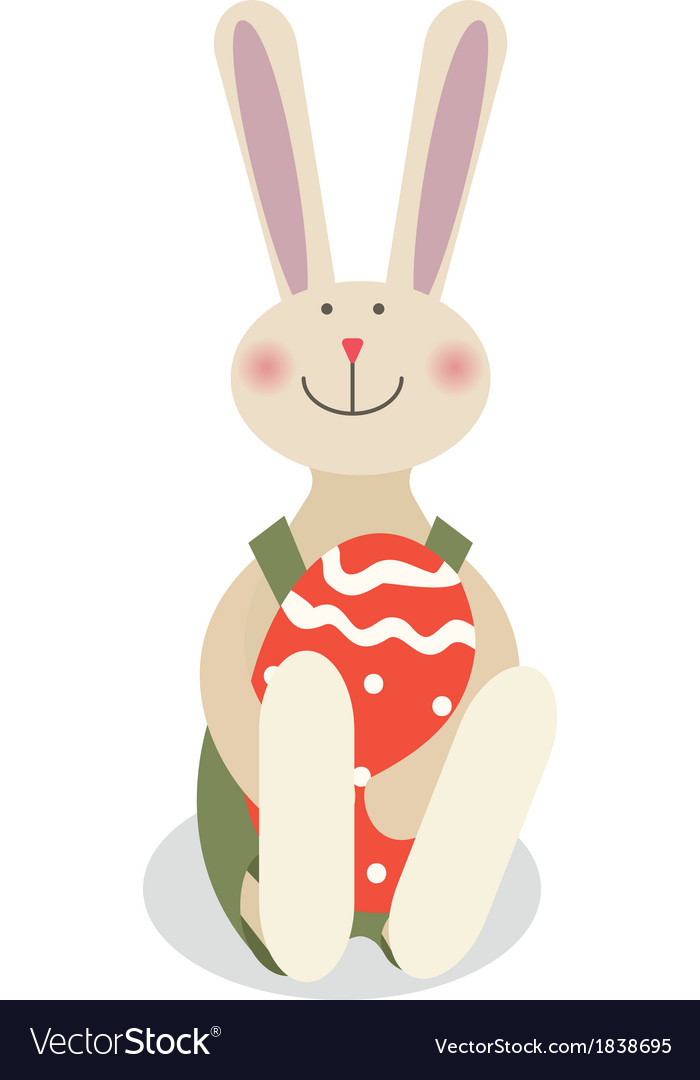Easter rabbit Royalty Free Vector Image - VectorStock
