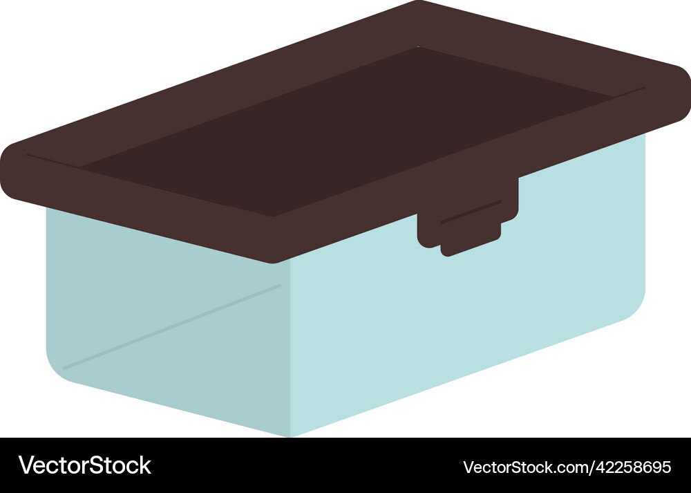Plastic storage box Royalty Free Vector Image - VectorStock