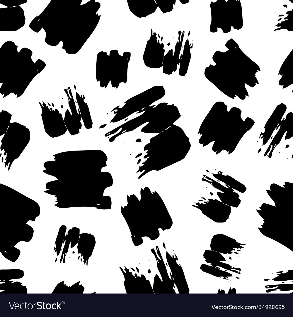 Seamless pattern with hand drawn scribble smears Vector Image