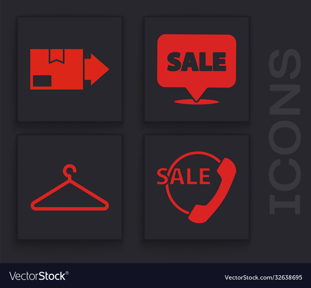 Set telephone 24 hours support carton cardboard Vector Image