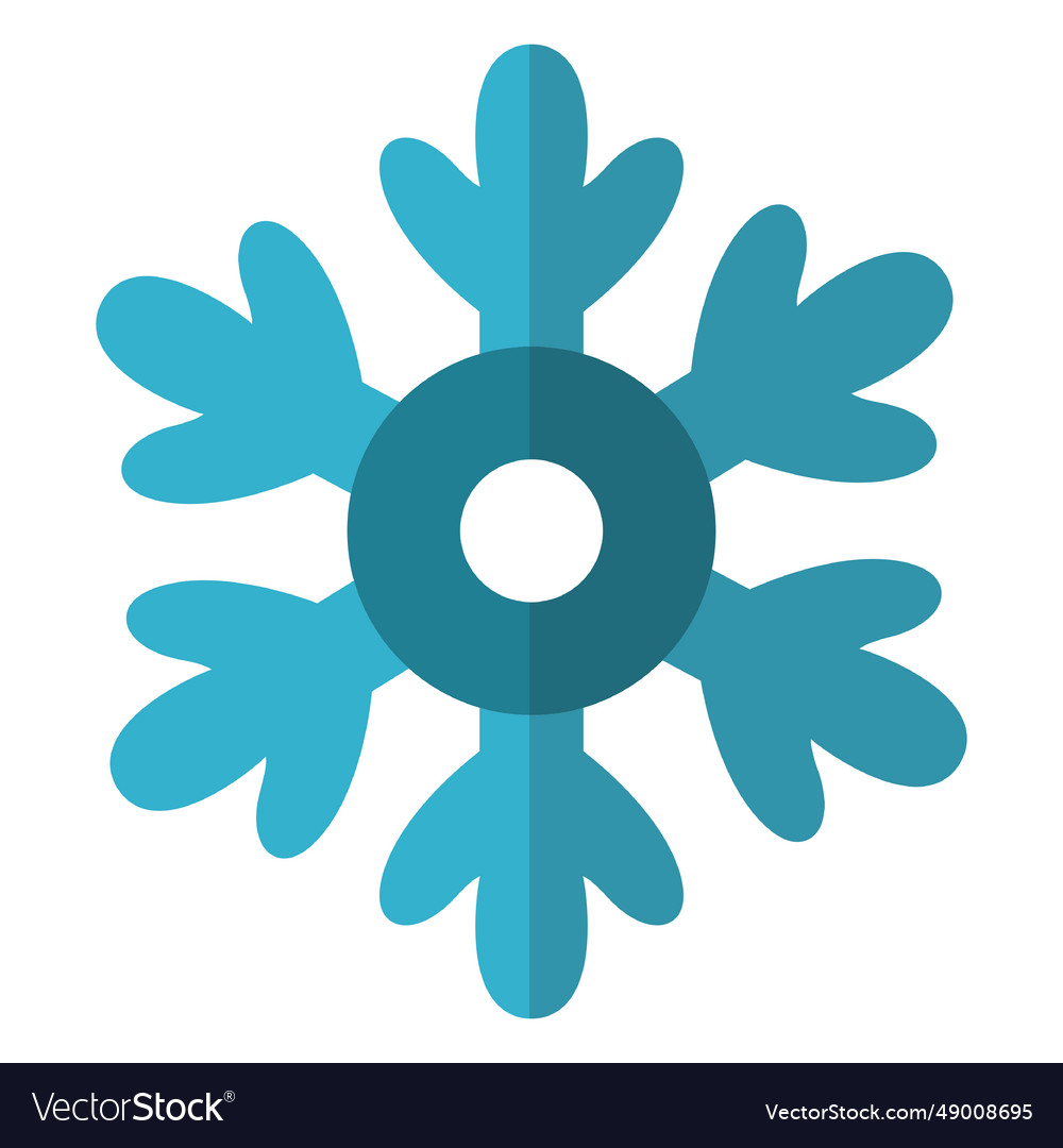 Snowflake flat icon 5 Royalty Free Vector Image Snowflake flat icon 5 Royalty Free Vector Image