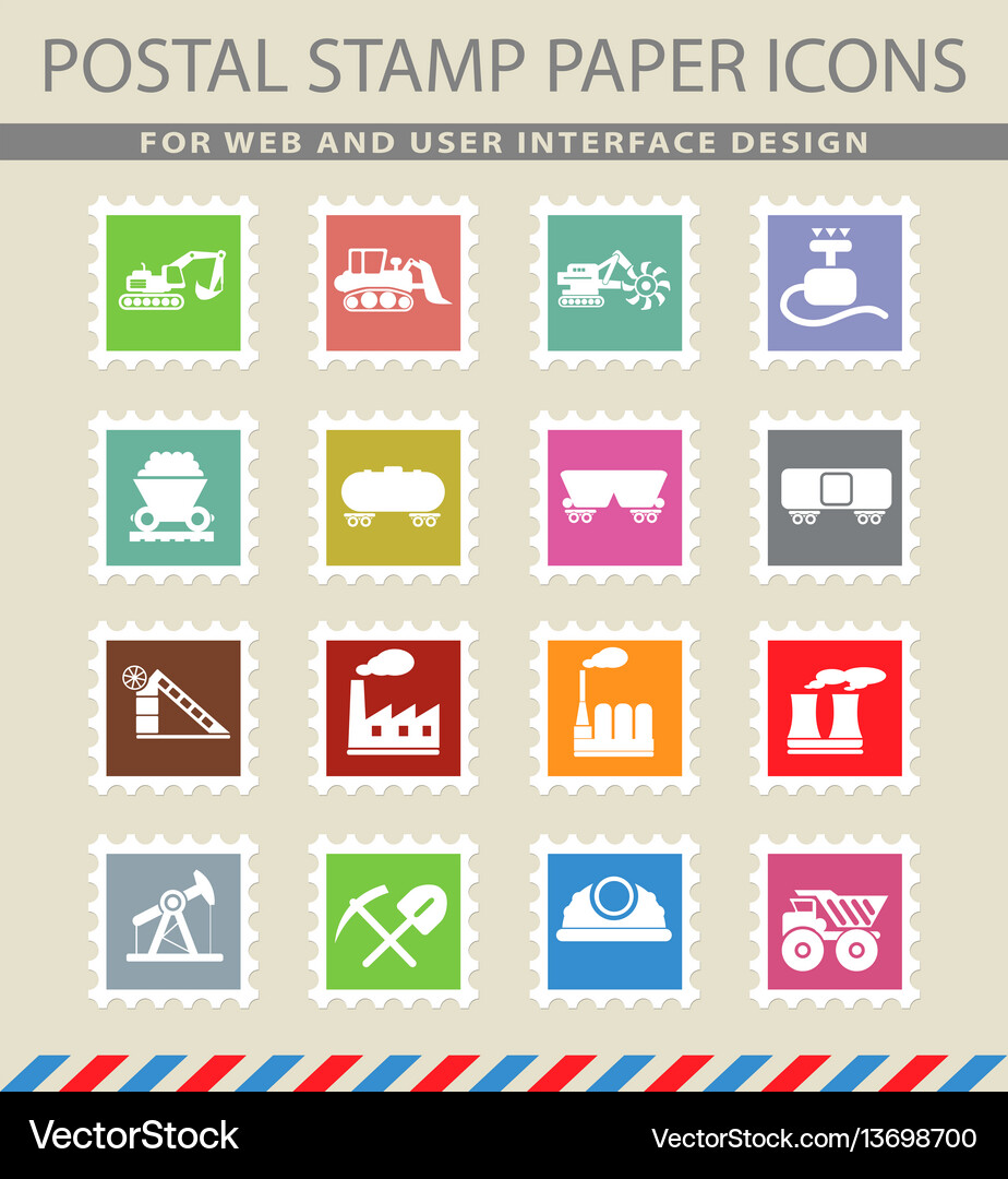 Factory and industry symbols Royalty Free Vector Image