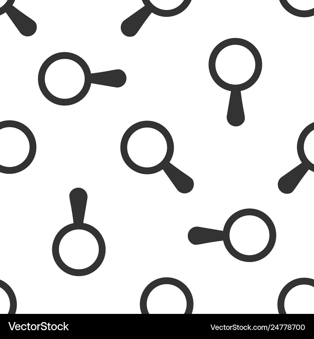 Grey magnifying glass icon isolated seamless Vector Image
