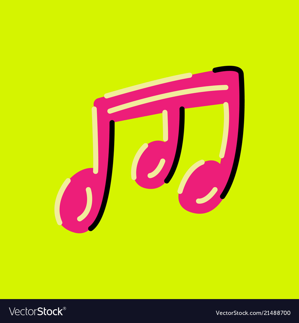 Note colored Royalty Free Vector Image - VectorStock