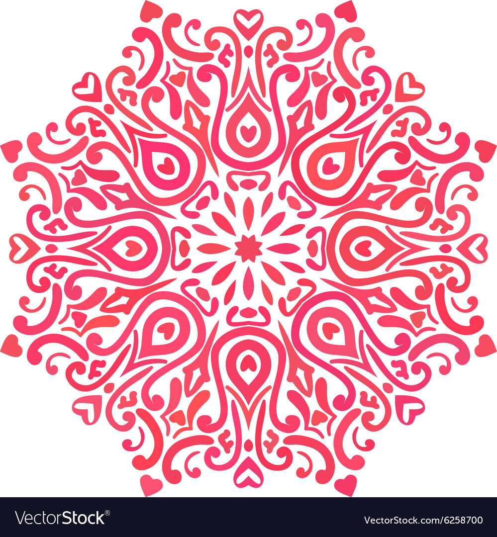 Round pattern Royalty Free Vector Image - VectorStock