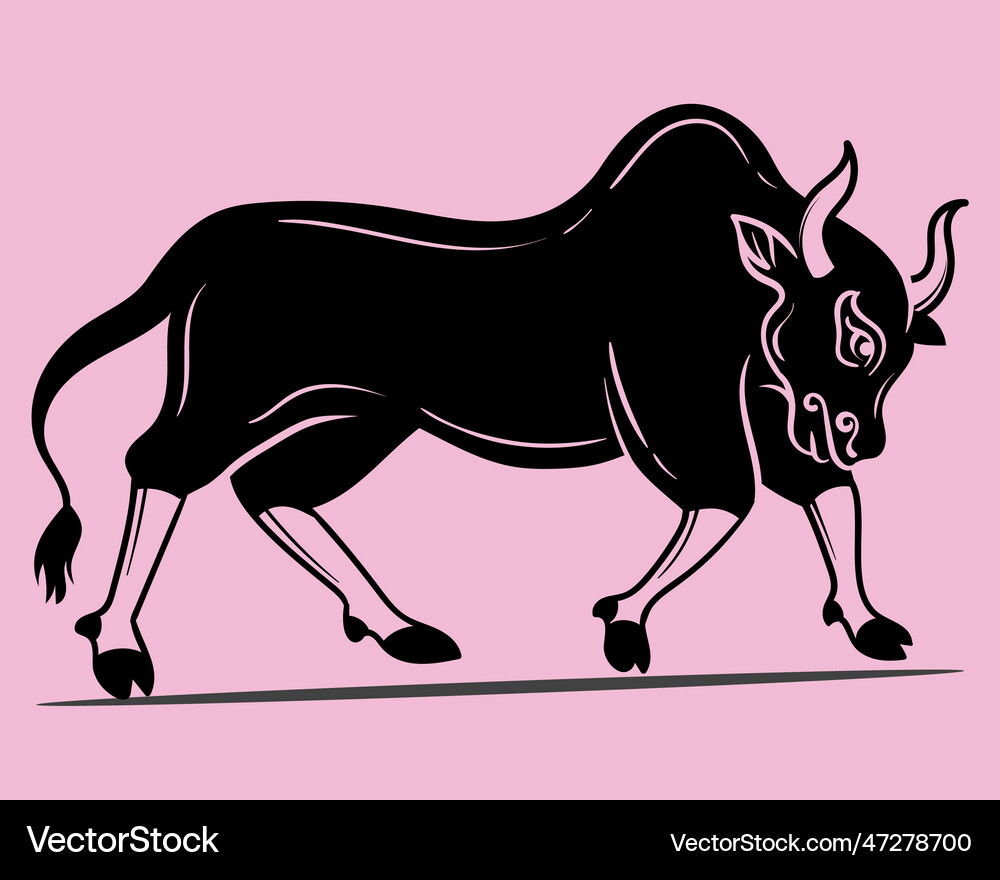 Traditional cow animal Royalty Free Vector Image