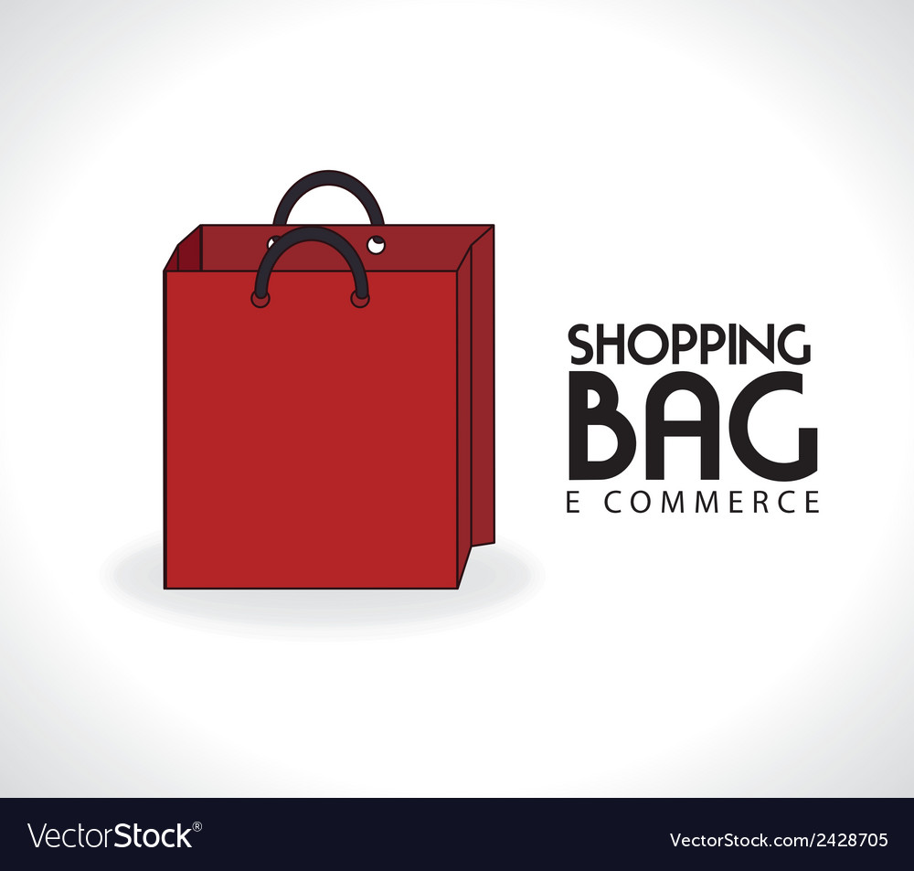 Ecommerce design over gray background Royalty Free Vector