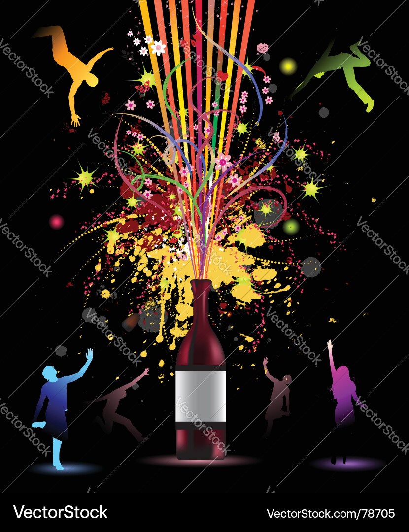 Funny party Royalty Free Vector Image - VectorStock