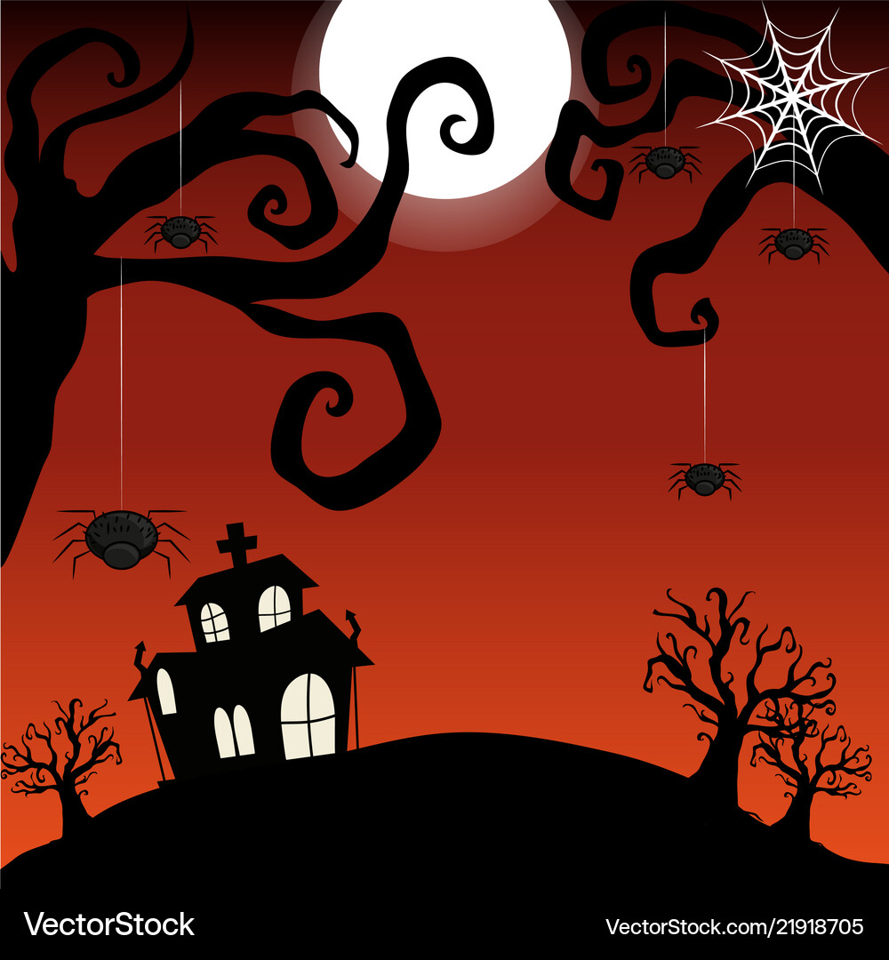 Halloween scary cartoons Royalty Free Vector Image