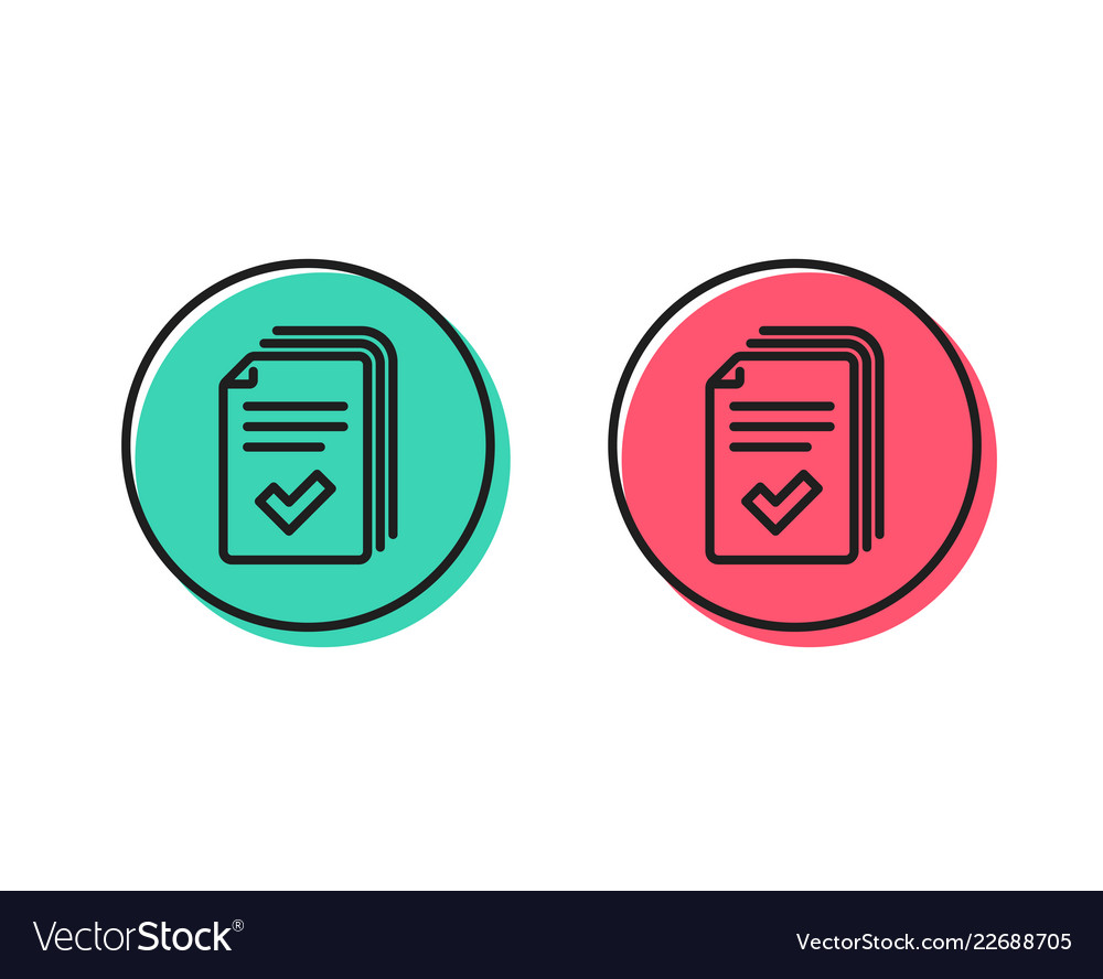 Handout line icon documents example sign Vector Image Handout line icon documents example sign Vector Image